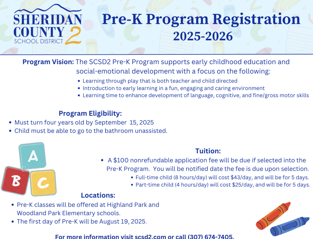 SCSD2 Pre-K Program - Sheridan County School District #2